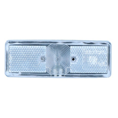 Front Position Marker Light Lamp White Clear for Trailer Caravan Van 2 Pack