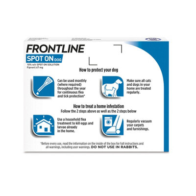 Frontline Plus Spot On Small Dog 2-10kg 3 Pipettes