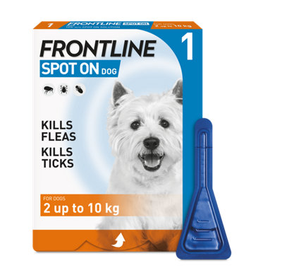 FRONTLINE SPOT ON Flea & Tick Treatment Small Dog (2-10kg) 1 Pipette Pack
