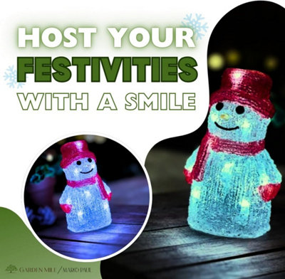 Frosty the snowman Christmas Lights - Novelty LED Light Up Weatherproof ...