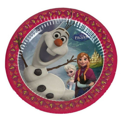 Frozen Paper Party Plates (Pack of 8) Multicoloured (One Size) | DIY at B&Q