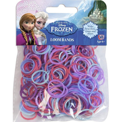 Frozen Rubber Band Set (Pack of 200) Blue/Purple/Red (One Size) | DIY ...