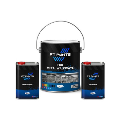 FT Paints 1.267L Kit 2K Anti-Slip Floor Paint with E9006 Hardener (Fast ...