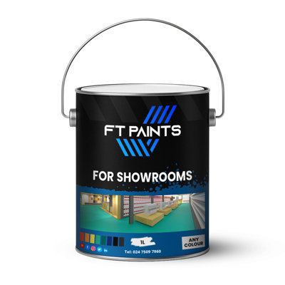 FT Paints 1.2L Kit Epoxy Gloss Finish Floor Paint For Showrooms-RAL ...