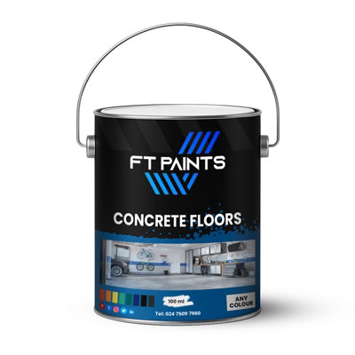 FT Paints 100ml Sample Epoxy Gloss Finish Paint For Concrete Floors-RAL 7040-Window Grey