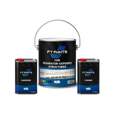 FT Paints 2.75L Kit Mica Paint Matt Anti-Corrosion Coating for Seawater ...