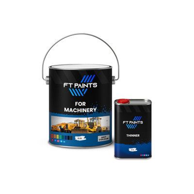 FT Paints 20L Kit Basecoat Paint with Matt Finish for Machinery- RAL 6005-Moss Green