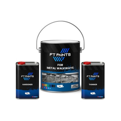 FT Paints 25.300L Kit 2K Anti-Slip Floor Paint with E9006 Hardener ...