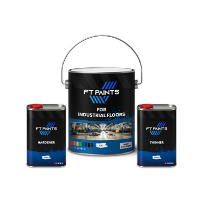 FT Paints 3.167L Kit 2K Anti-Slip Floor Paint with E9005 Hardener ...