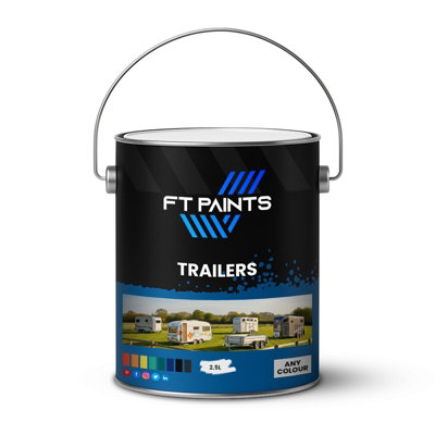 FT Paints 3.75L Kit Acrylic Paint Matt Finish For Trailers- RAL 5015 ...