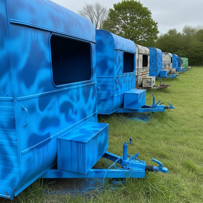 FT Paints 3.75L Kit Acrylic Paint Matt Finish For Trailers- RAL 5015 ...