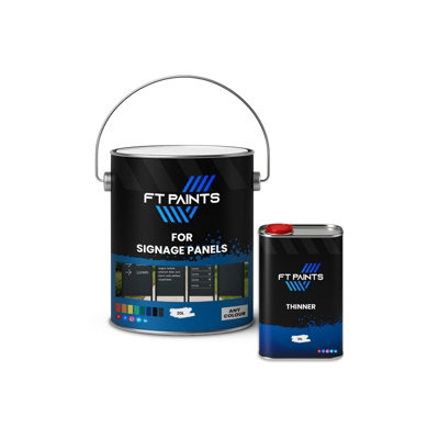 FT Paints 30L Kit Acrylic Paint Gloss Finish For Signage Panels- RAL ...