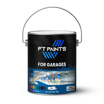 FT Paints 30L Kit Epoxy Gloss Finish Floor Paint For Garages-RAL 9010 ...