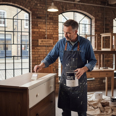 FT Paints 5.50L Kit Fast-Drying Wood Paint with Gloss Finish for Wooden ...