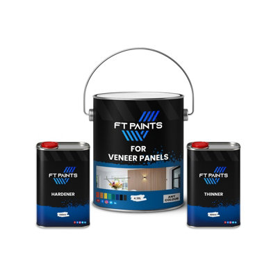 FT Paints 5.50L Kit Fast-Drying Wood Paint with Satin Matt Finish for ...