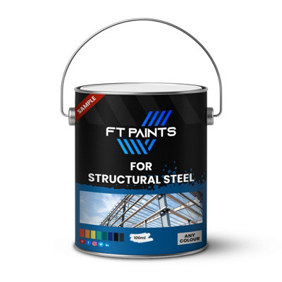 FT Paints Sample 100ml 2K Anti-Rust Metal Paint For Structural Steel ...