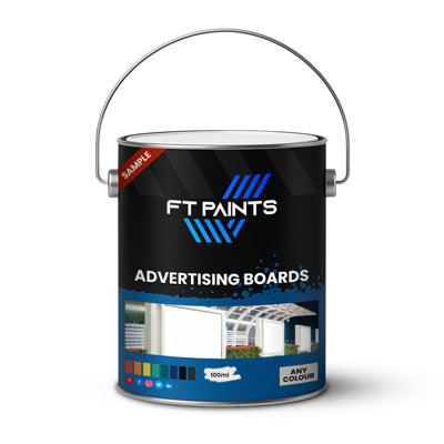 FT Paints Sample 100ml Acrylic Paint Gloss Finish For Advertising ...
