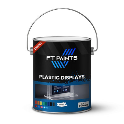 FT Paints Sample 100ml Acrylic Paint Gloss Finish For Plastic Displays ...