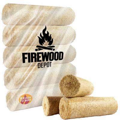 Fuel Log Briquettes For Wood Burners, Fire Pits and Pizza Ovens x45 ...
