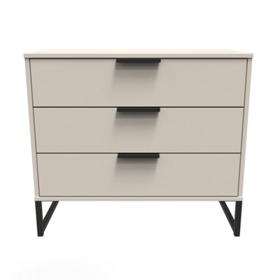 Fuji 3 Drawer Chest in Kashmir Matt (Ready Assembled) | DIY at B&Q