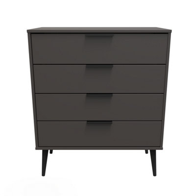 Fuji 4 Drawer Chest in Graphite (Ready Assembled)