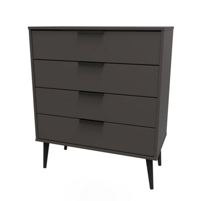 Fuji 4 Drawer Chest in Graphite (Ready Assembled)