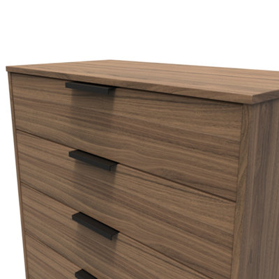 Fuji 5 Drawer Chest in Carini Walnut (Ready Assembled)