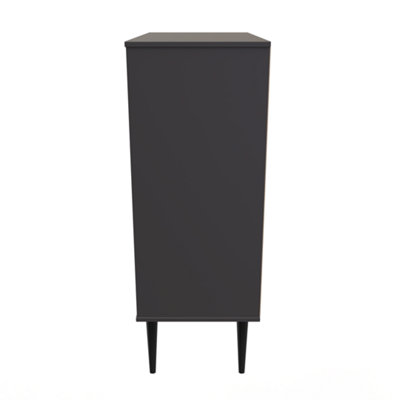 Fuji 5 Drawer Chest in Graphite (Ready Assembled)