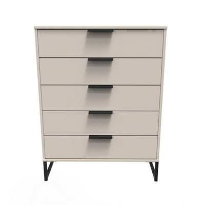 Fuji 5 Drawer Chest in Kashmir Matt (Ready Assembled) | DIY at B&Q