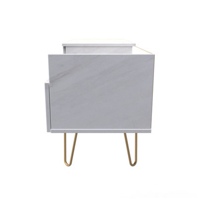 Fuji TV Console Unit in Marble (Ready Assembled)