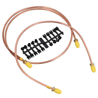 Full Copper & Brass Brake Line Fitting Set to fit Classic MINI Split ...