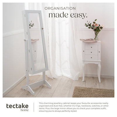 Full-Length Mirror - with hidden jewellery storage, organised, lockable ...