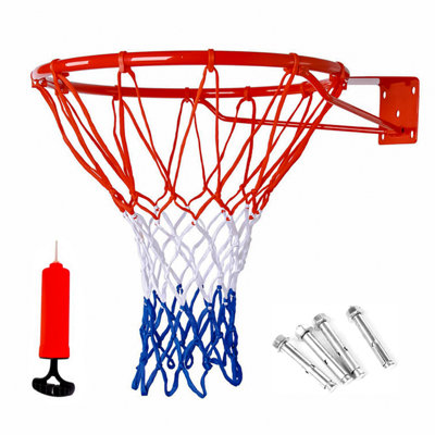 Full Size Basketball Hoop Ring Net Wall Mounted Outdoor Hanging Basket ...