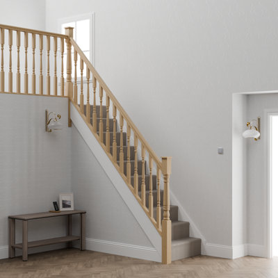 Full Staircase Balustrade Kit 4.2m (turned spindles) inc delivery