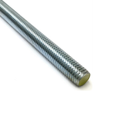 Fully Threaded Bar (Studding Rod) Zinc Plated Steel Grade 4.8 M8 x ...