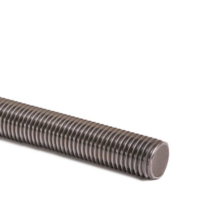 Fully Threaded Rod Zinc Plated Studding Bar Grade 4.8 - 1m Length ...