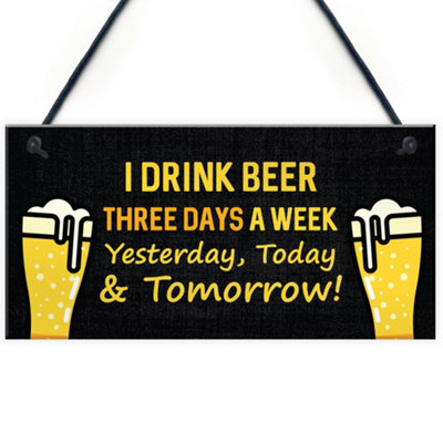 Funny Bar Sign Hanging Wall Sign Man Cave Plaque Gift For Men Gift ...