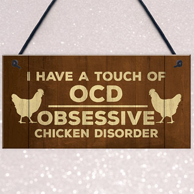 Funny Chicken Signs And Plaques Hanging Door Shed Sign Chicken Hut Sign ...