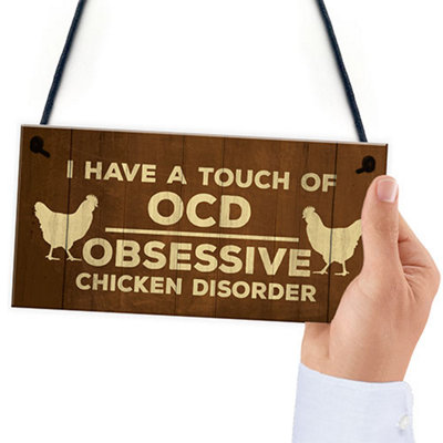 Funny Chicken Signs And Plaques Hanging Door Shed Sign Chicken Hut Sign ...