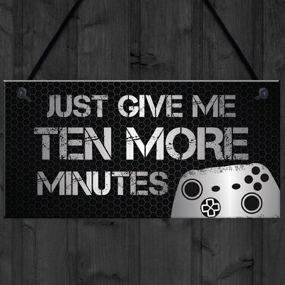 Funny Gaming Sign For Bedroom Novelty Gaming Accessories Birthday Gift ...