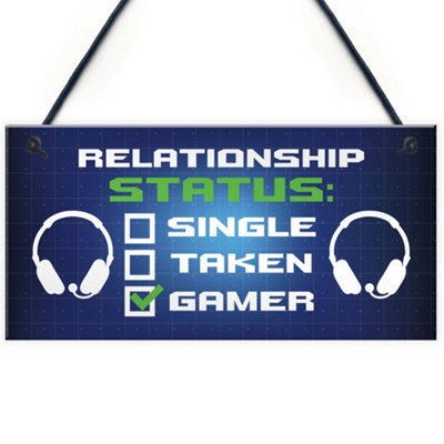 Funny Gaming Sign For Boys Bedroom Birthday Gift For Son Brother Gamer ...