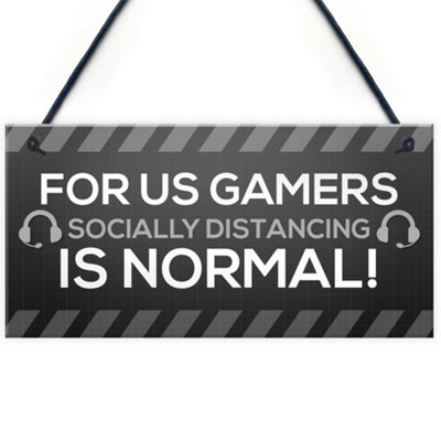 Funny Gaming Sign Gamer Gift For Son Lockdown Gift Boys Bedroom Sign ...