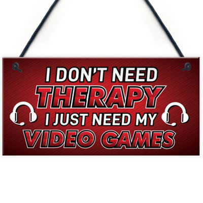 Funny Gaming Sign Neon Effect Hanging Bedroom Sign Gamer Gift Keepsake
