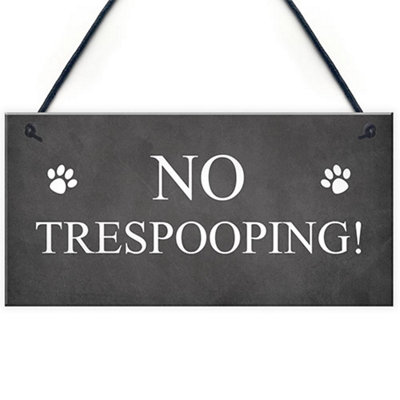 Funny Garden Sign Pet Dog Sign Hanging Door Wall Garden Plaque Shed ...