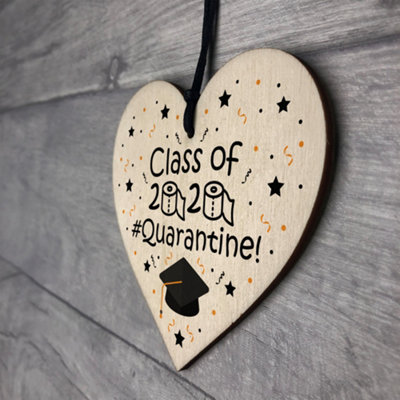 Funny Graduation Gift For Daughter Son Wood Heart Class Of 2020 ...