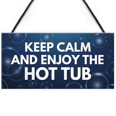 Funny Hot Tub Sign Quote Hot Tub Accessories Garden Summerhouse Sign ...