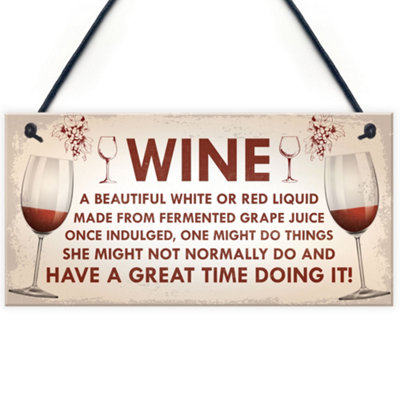 Funny Kitchen Humorous Wall Plaque Vintage Shabby Chic Home Bar Sign ...