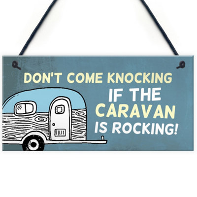 Funny Rude Caravan Sign Hanging Door Sign Caravan Accessories ...