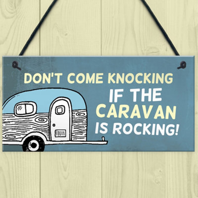 Funny Rude Caravan Sign Hanging Door Sign Caravan Accessories ...
