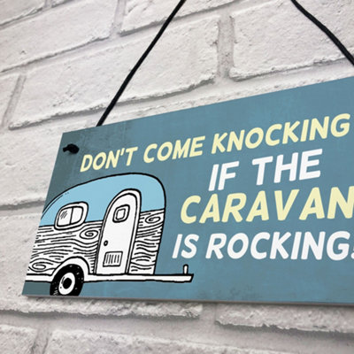Funny Rude Caravan Sign Hanging Door Sign Caravan Accessories ...